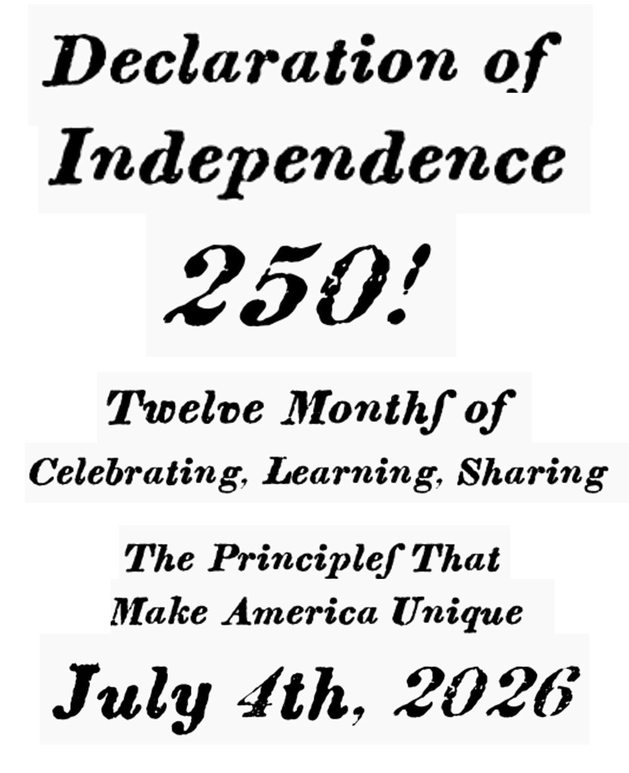 Declaration of Independence 250 – Declaration of Independence 250